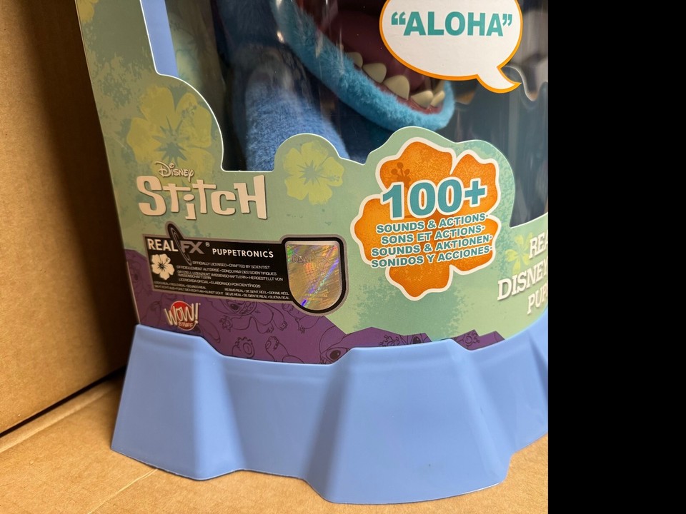 Lilo & Stitch Real FX Disney Stitch Animatronic Puppet 18” Interactive ...