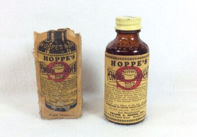 Vintage HOPPE’S No.9 Nitro Powder Solvent Bottle Made in the USA | eBay