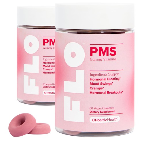 O Positiv FLO PMS Gummies for Women - Proactive PMS Relief - Targets ...