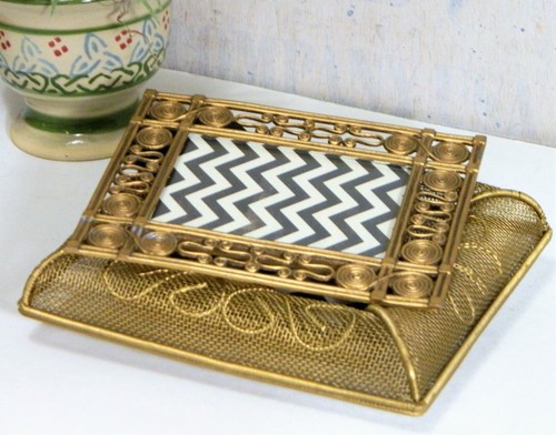 Picture Photo Frames Metal Gold Mesh Scroll Easel Back 2 | eBay