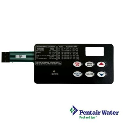 Pentair MasterTemp and Max-E-Therm Six Button Membrane Keypad | 461106 ...