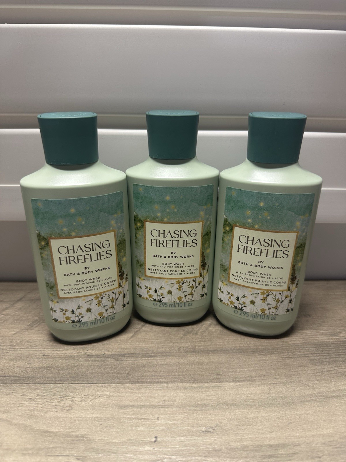 Bath & Body Works Set Of 3 Chasing Fireflies Body Wash Shower Gel 10 oz ...