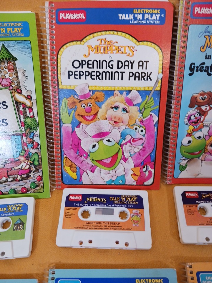 Playskool Child Guidance Talk N Play Lot 10 Books W/ Cassettes Muppets ...