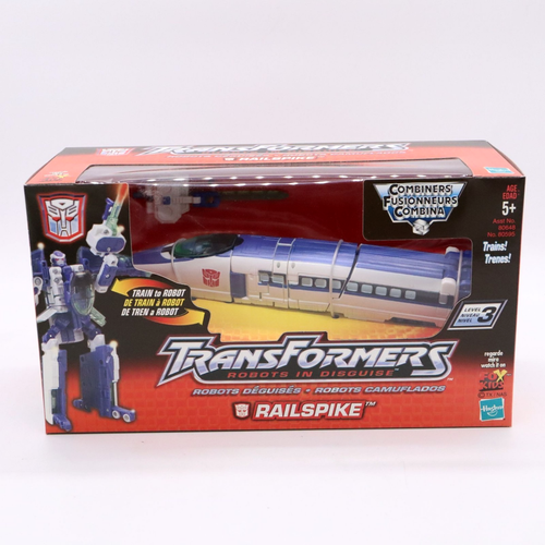Transformers RAILSPIKE Train Action Figure RID Hasbro 2001 New Sealed ...