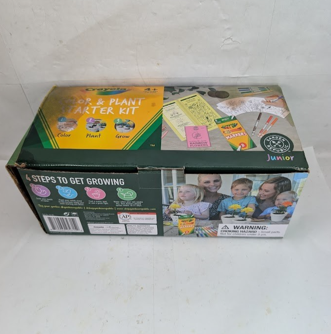 Garden Republic Jr. Crayola Color and Plant Starter Grow (READ DAMAGED ...