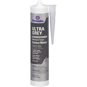 PERMATEX ULTRA GREY RIGID HIGH-TORQUE RTV SILICONE GASKET MAKER 13OZ ...