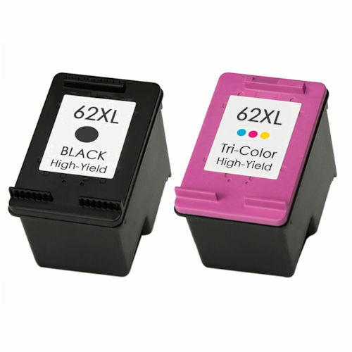 Refilled 62XL Black / Colour 12ml Ink Cartridges For HP ENVY 7640 ...