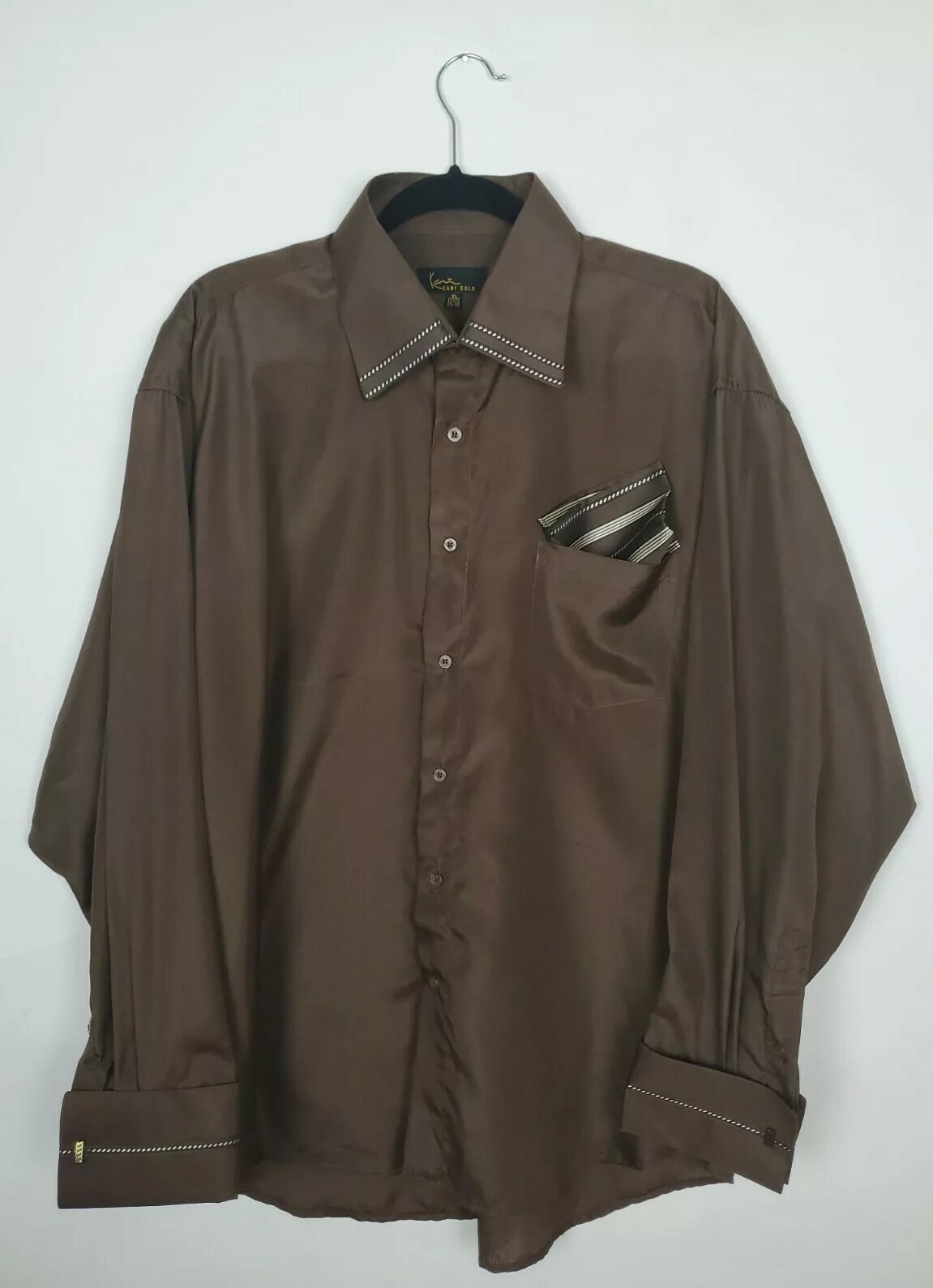 Kani Gold Men's LS Shirt Sz XL Cotton/polyester 17-17 1/2 35-36 w ...
