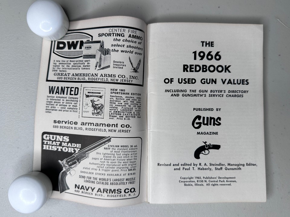 1966 Redbook Of Used Gun Values - Published by Guns Magazine | eBay
