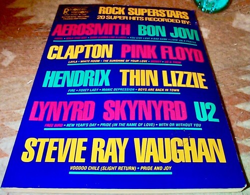 Various* ROCK SUPERSTARS *Songbook* HAL LEONARD Thin Lizzy CLAPTON ...