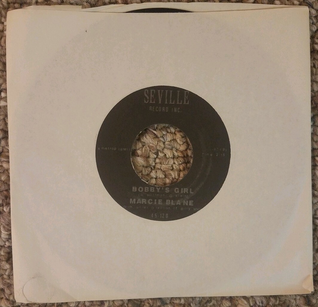 Marcie Blane 45 "Bobby's Girl/A Time to Dream" Seville Record Inc 45 ...