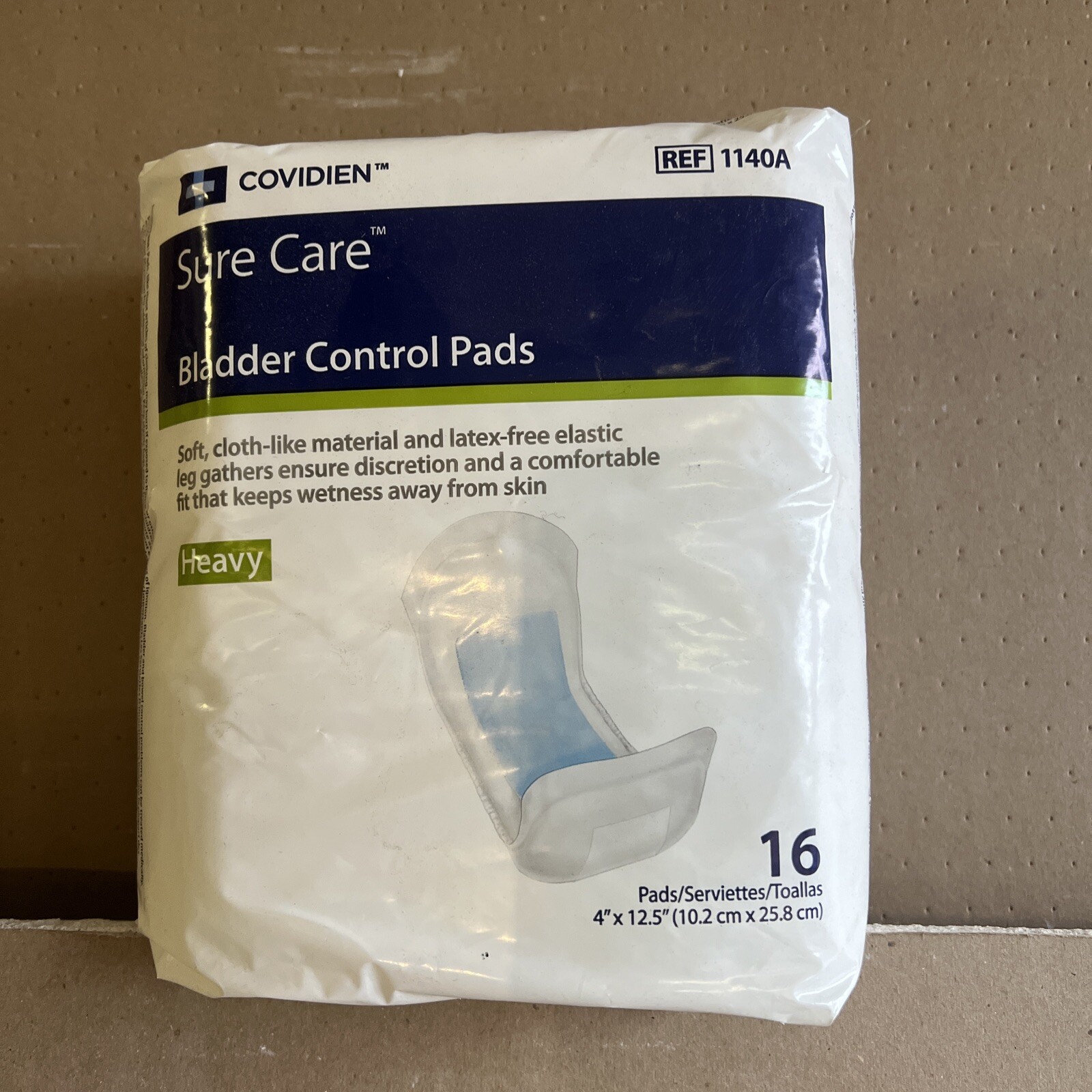 COVIDIEN Sure Care Bladder Control Pad 1 pack with 16 pads Heavy NEW | eBay