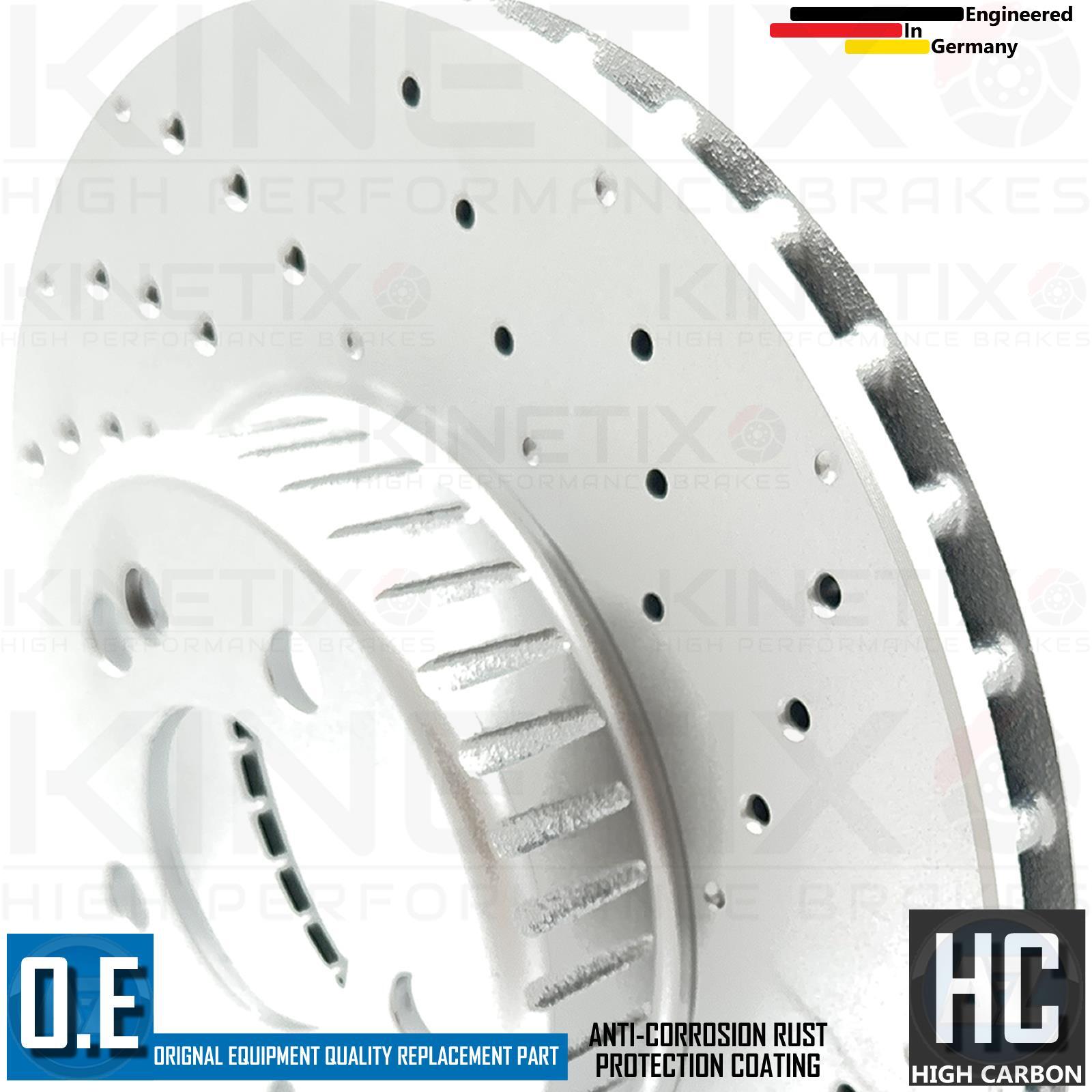 KINETIX MERCEDES-BENZ W205 C-CLASS FRONT BONDED AMG BRAKE DISCS X2 ...