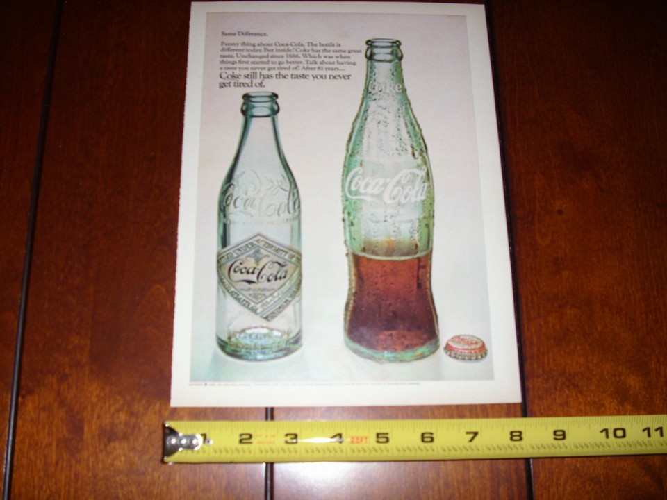 1968 COKE COCA COLA SINCE 1886 - ORIGINAL VINTAGE AD | eBay