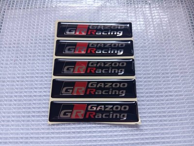 Gr Racing Gazoo Stickers 5-Piece Set, Made Of Plasti | eBay