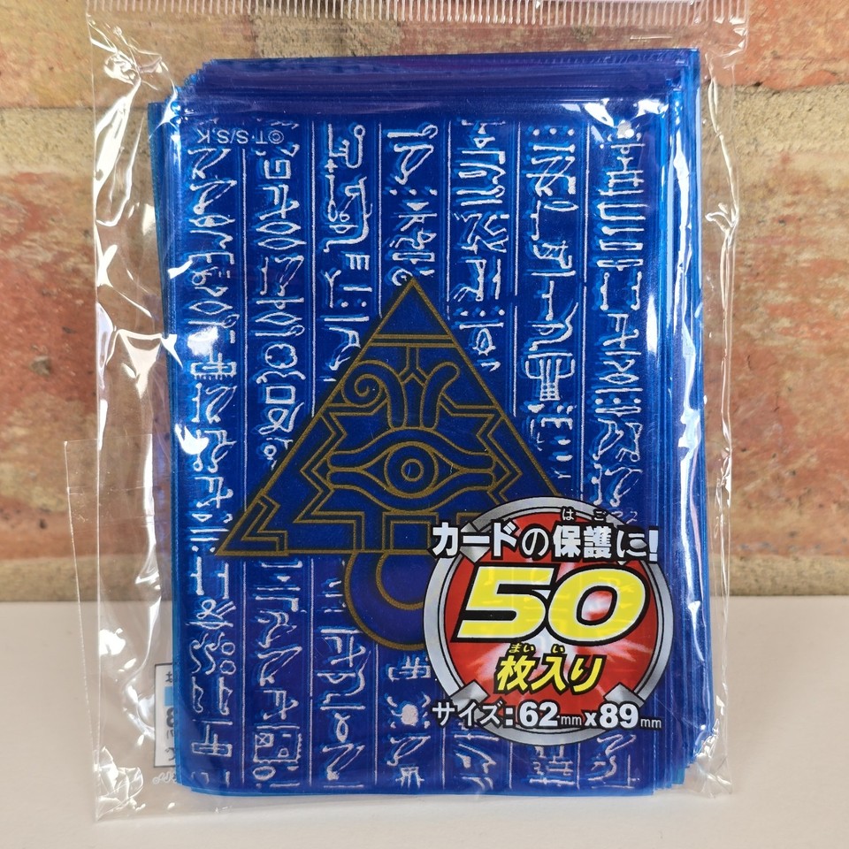 Yu-Gi-Oh! Card Sleeves – 50x Blue Pyramid Eye Design Yugi Kaiba Style ...