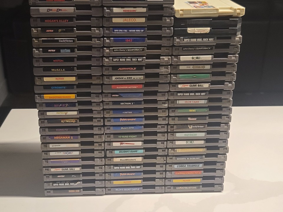 Nintendo NES huge games lot bundle (68 games) w/ Yobo system and 2 ...