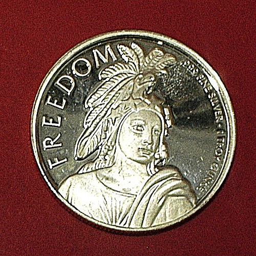 1 Troy oz FREEDOM .999 Fine Silver Round | eBay