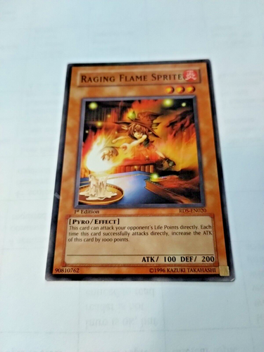 YuGiOh Raging Flame Sprite Rise of Destiny RDS-EN020 1st Ed. Com.-Edge ...
