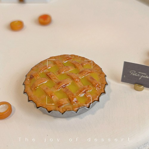 Doll House Miniatures 1/12 Scale Mini Food Apple Pie Dessert Kitchen ...