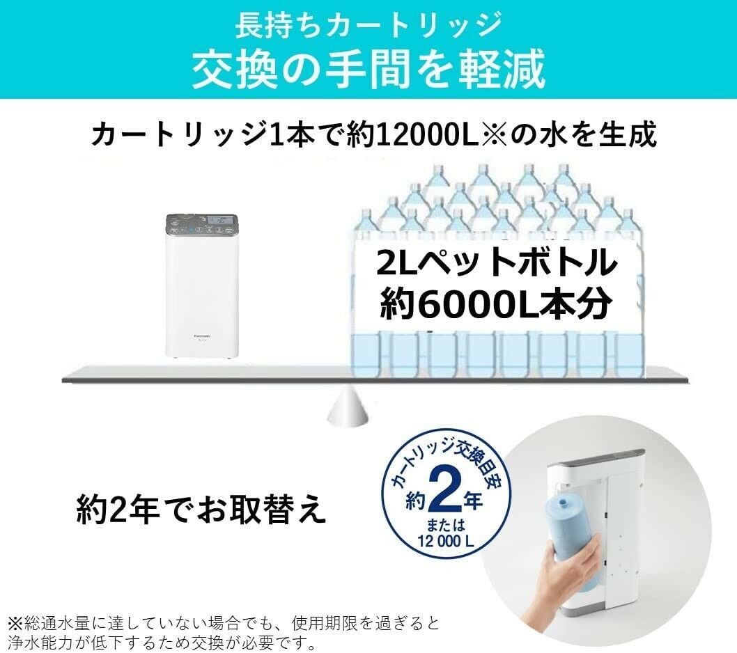 Panasonic Alkaline Ionized Water Apparatus, Medium Silver TK Panasonic Alkaline Ionized Water Apparatus, Medium Silver TK
