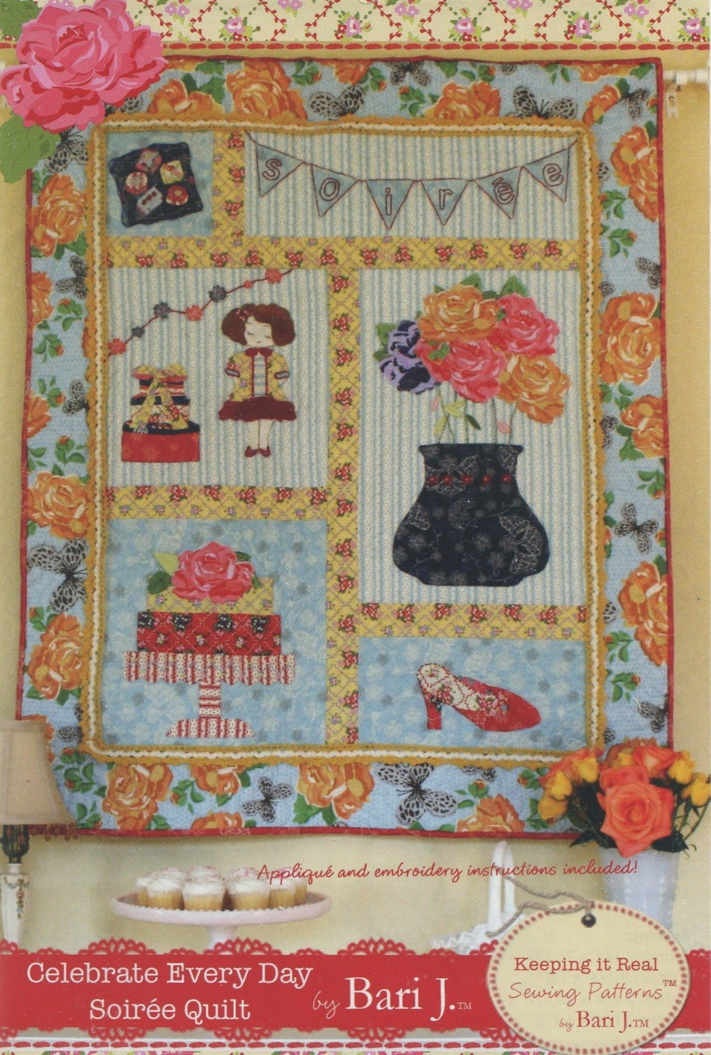 Celebrate Every Day Soiree Quilt Quilting Pattern ~ by Bari J Keeping ...