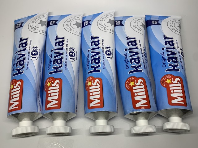 10 X185g Norwegian Food Fish Kaviar Mills Original Caviar Tube Spread ...