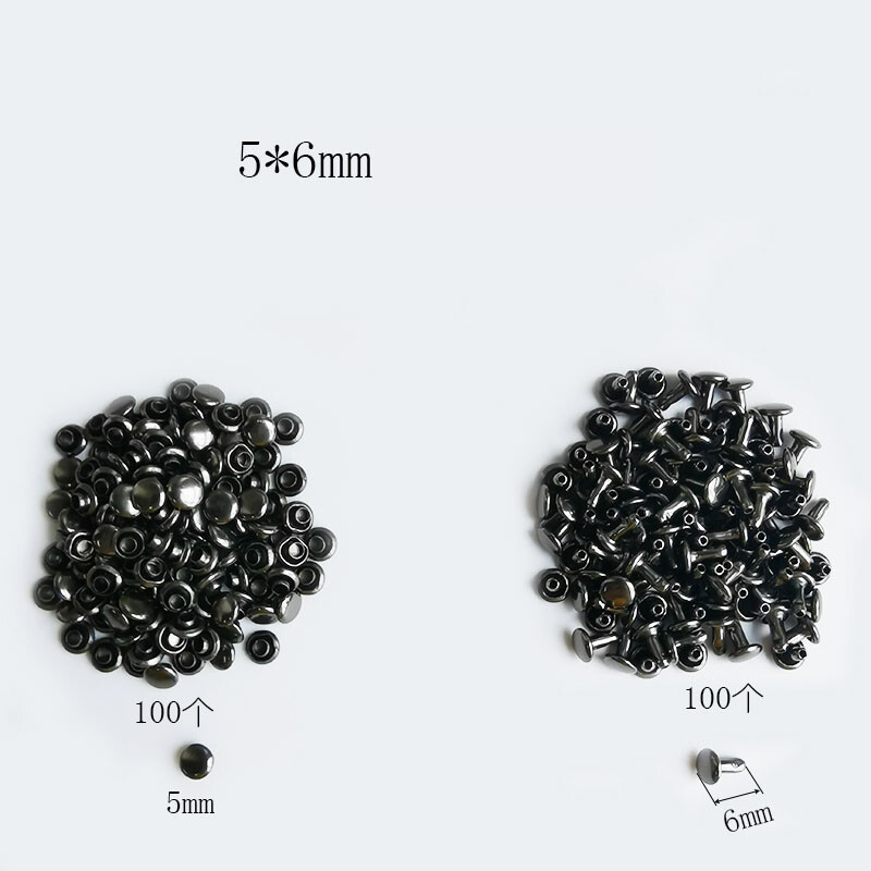 Double Cap Rivets Stud Rapid Rivets Leather Craft Repair 5mm 8mm 9mm ...
