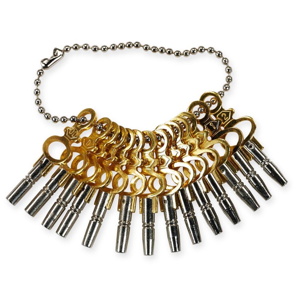 Set Clock & Pocket Watch Winding Keys Brass Spider All Sizes Key Wind ...