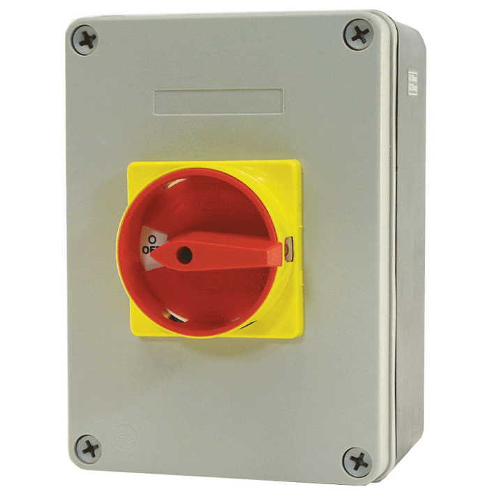 Europa 4 Pole Rotary Isolator - 20A 25A 32A 40A 63A 80A 100A 125A Multi ...