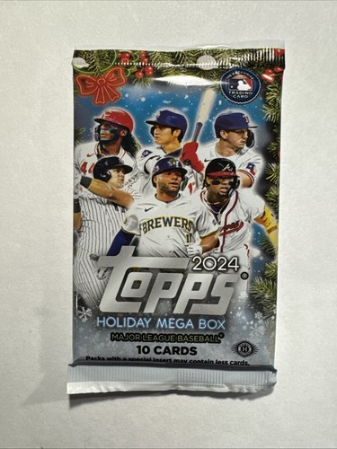 2024 Topps Holiday Baseball Mega Box RELIC AUTO/PATCH/RELIC Hobby Hot ...