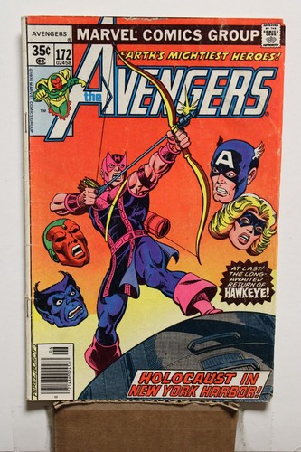 AVENGERS #172 (1978) Hawkeye, Thor, Tyrak, Jim Shooter, George Perez ...