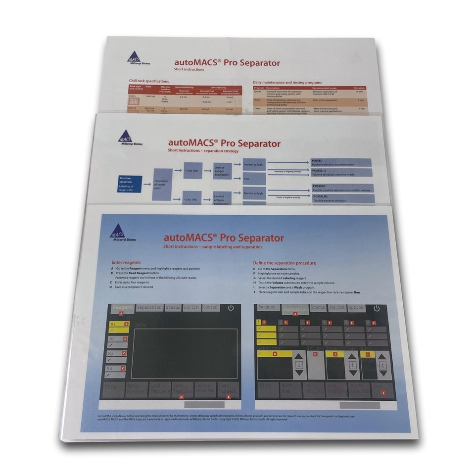 Miltenyi Biotec AutoMACS Pro Automated Cell Sorter Separator | eBay