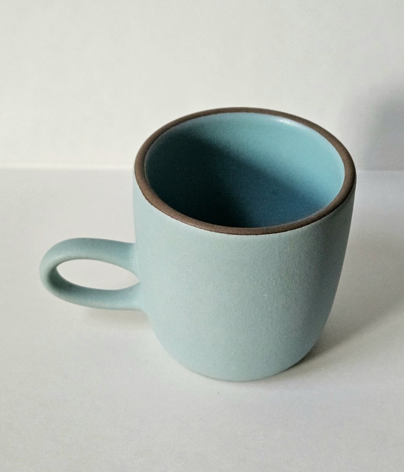 VINTAGE HEATH CERAMICS LOW LOOP HANDLE Mug Cup Aqua Rare | eBay