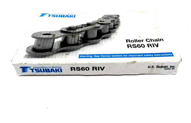 Tsubaki Chain Co. RS60-2-RP-U Roller Chain 10' 160 Links FNFP for sale ...