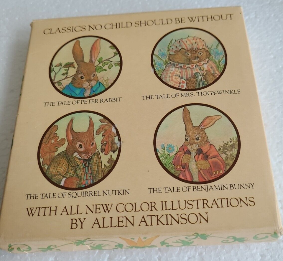 Four Tales By Beatrix Potter Box Set 1983 Peter Rabbit Benjamin Bunny 4 ...