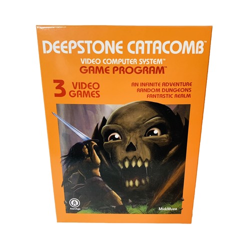 Atari 2600 Deepstone Catacomb Homebrew Game Cartridge CIB Complete | eBay