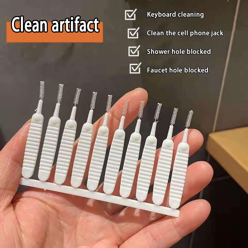 10Pcs Shower Head Cleaning Brush Nylon Small Hole Cleaner Reusable ...