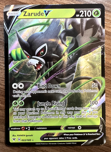 Pokémon TCG Vivid Voltage Zarude V Ultra Rare Single Card 022/185 | eBay
