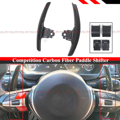 For BMW F20 F30 F32 F80 F82 F87 Red Carbon Fiber Steering Wheel Paddle ...
