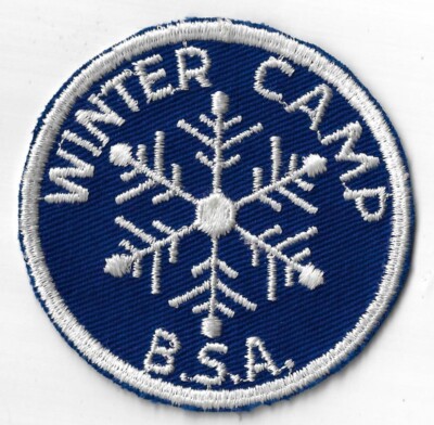 WINTER CAMP BSA Patch WH Bdr. [QR1012] | eBay