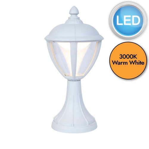 LED Bollard Post Outdoor Pedestal Light Mains Driveway Pathway Lantern ...