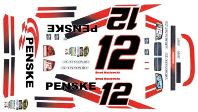 #12 Brad Keselowski DODGE Penske Racing 1/43rd Scale Nascar Waterslide ...