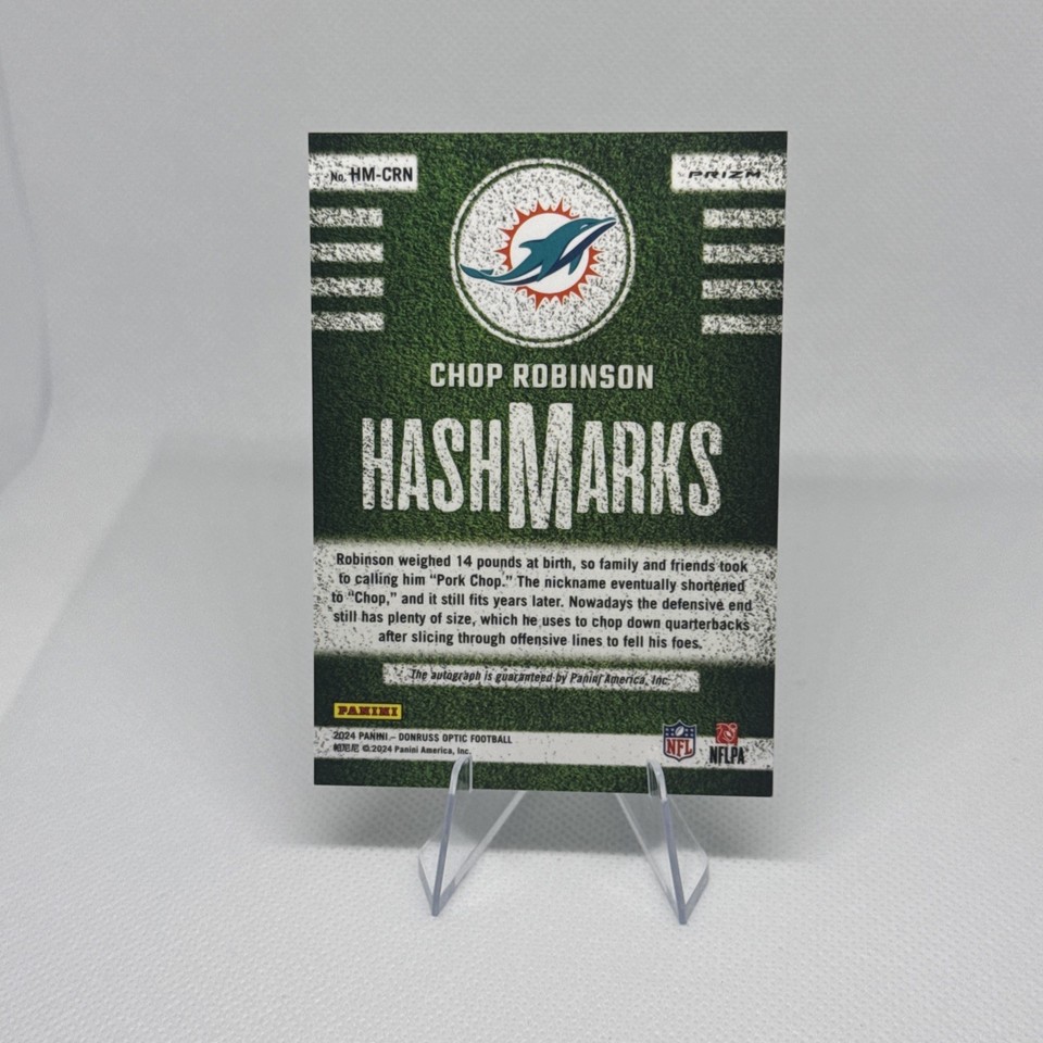 2024 Panini Donruss Optic Chop Robinson RC Auto Hash Marks #HM-CRN | eBay