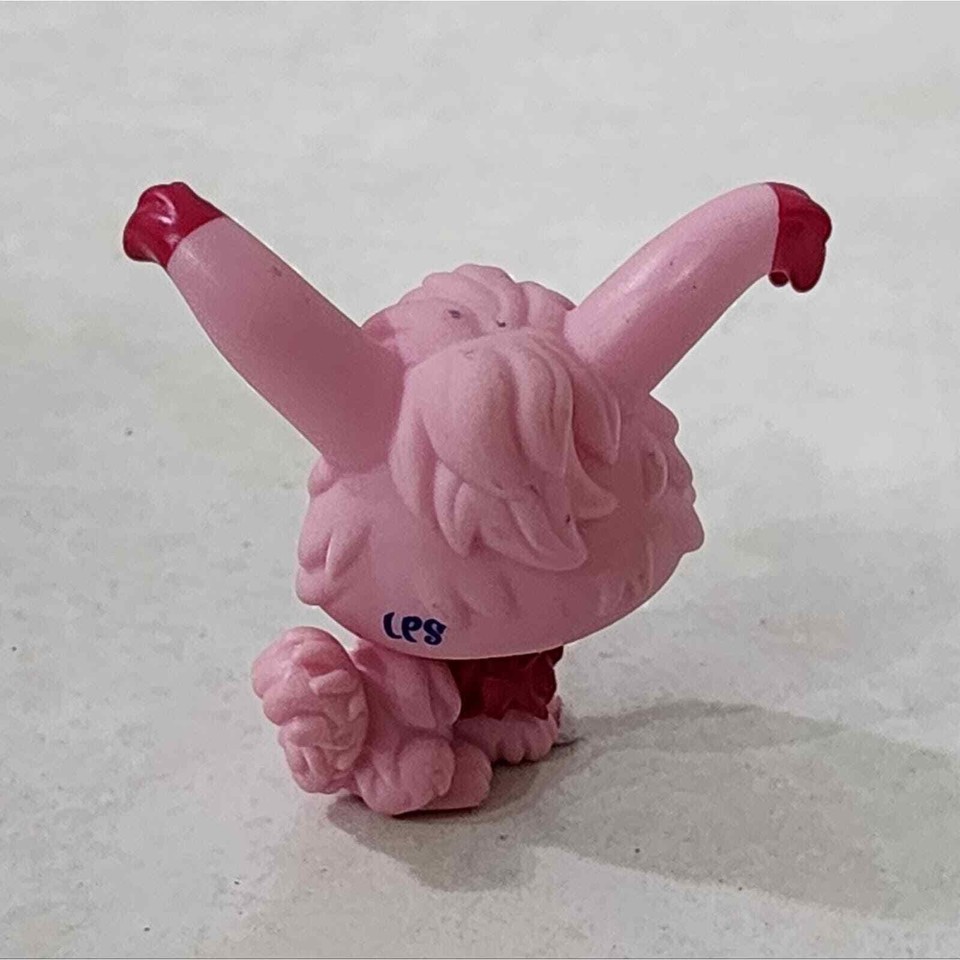 LPS Littlest Pet Shop # 2132 Pink Striped Angora Bunny Rabbit W Blue ...
