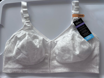 Bali Wireless Classic Support Wireless Bra 3372 White 42DD | eBay