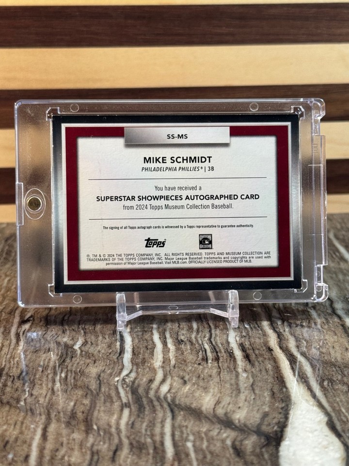 2024 Topps Museum Mike Schmidt Auto /25 Superstar Showpieces #SS-MS ...