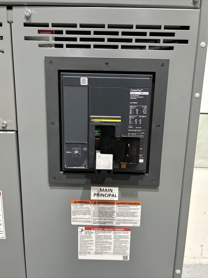 600 Amp Meter Main Square D Nema 1 Indoor 3PH 4W W Distribution/ Pull ...