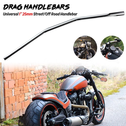 Universal Motorcycle Chrome 1" Inch 80cm 32" Street Off Road Drag Bar ...