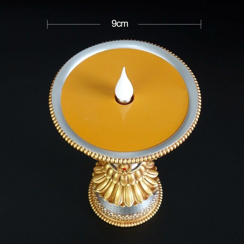 Tibetan Simulated Electronic Butter Lamp Smokeless Fireless LED ...